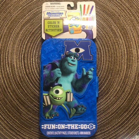 Disney | Toys | Monsters University Fun In The Go Activity Set | Poshmark
